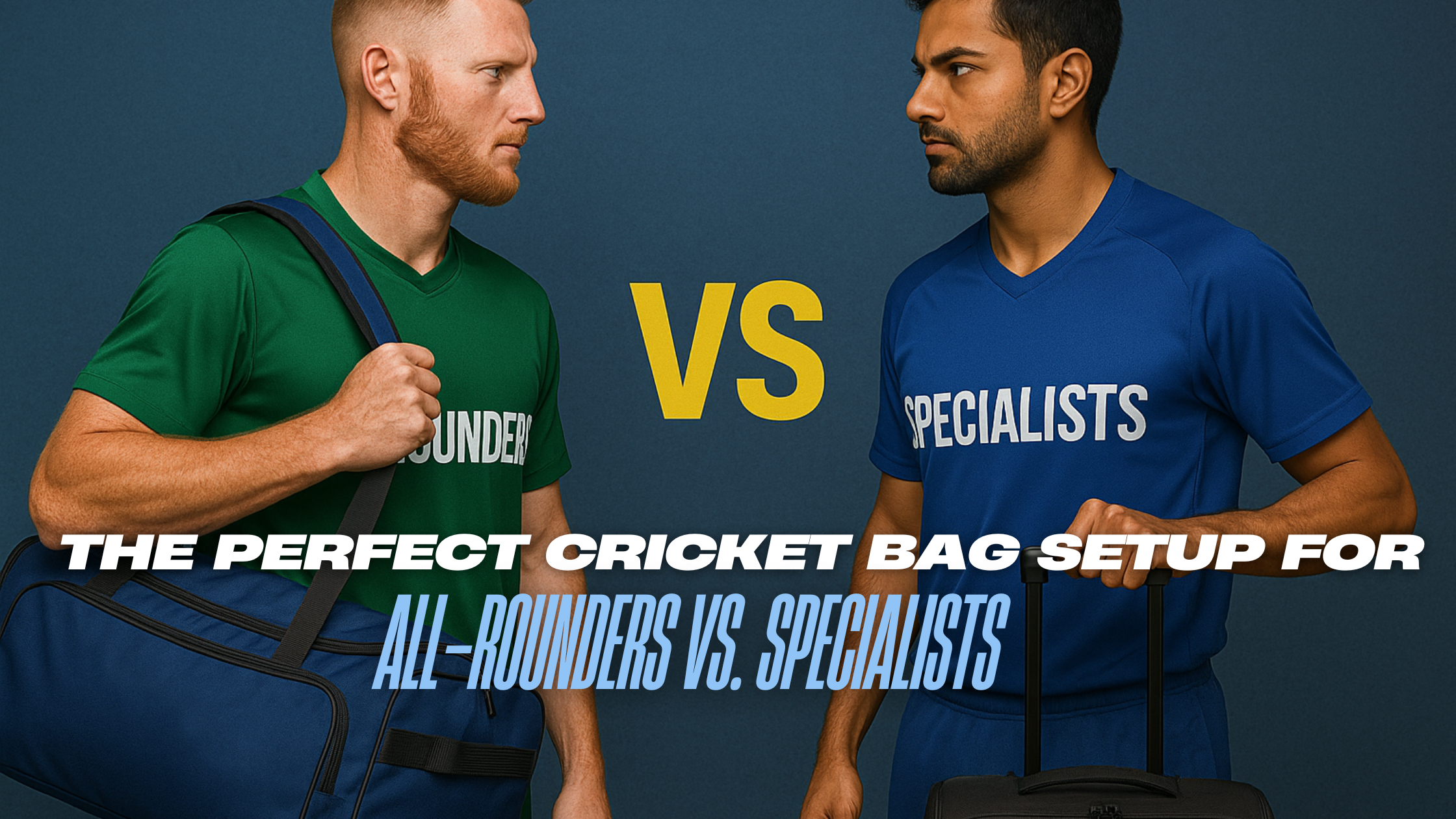 The Perfect Cricket Bag Setup for All-Rounders vs. Specialists: A Comp