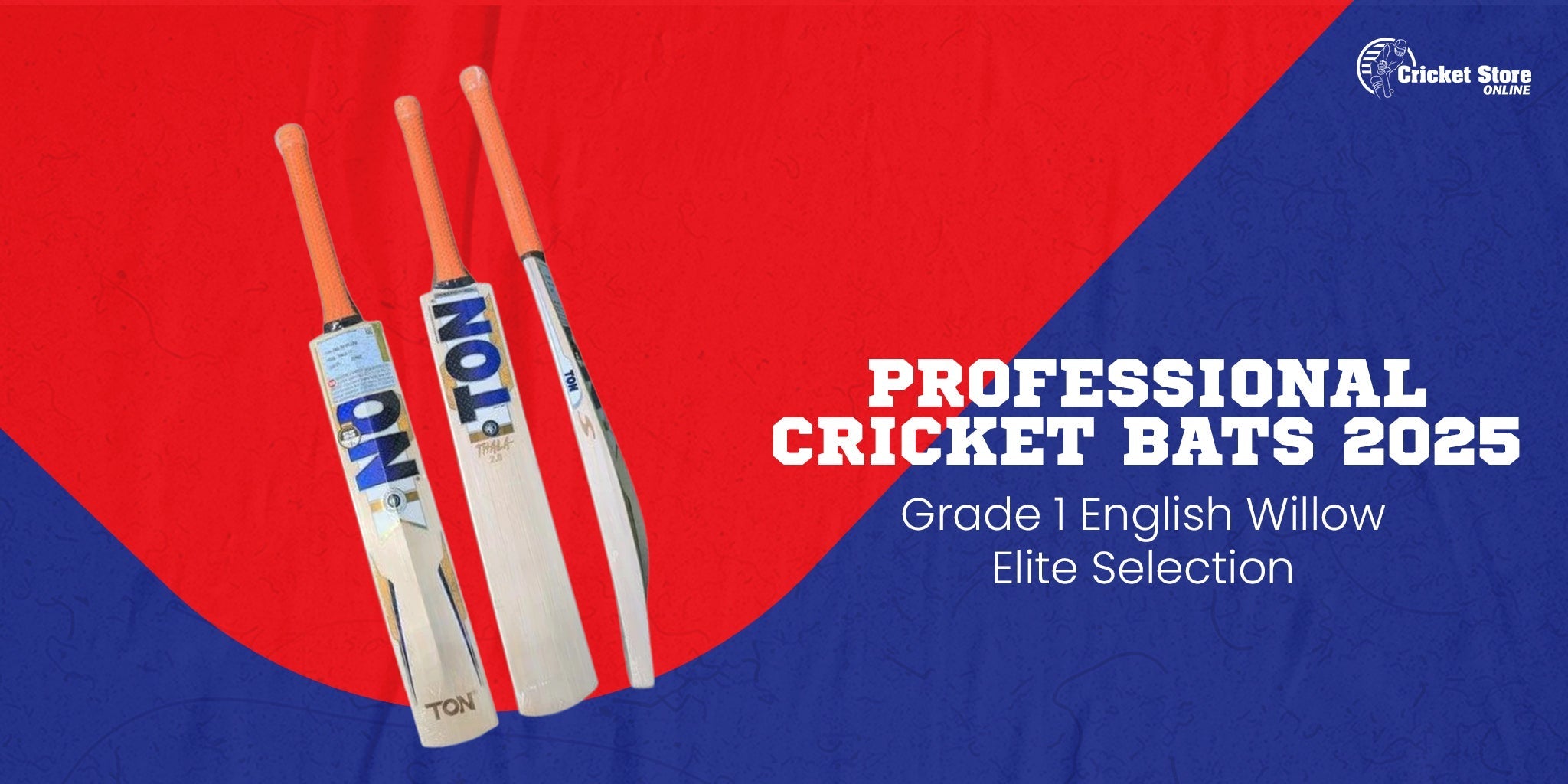 Professional Cricket Bats 2025: Grade 1 English Willow Elite Selection