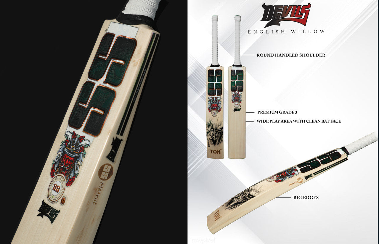 SS Devils Green Cricket Bat - 2025