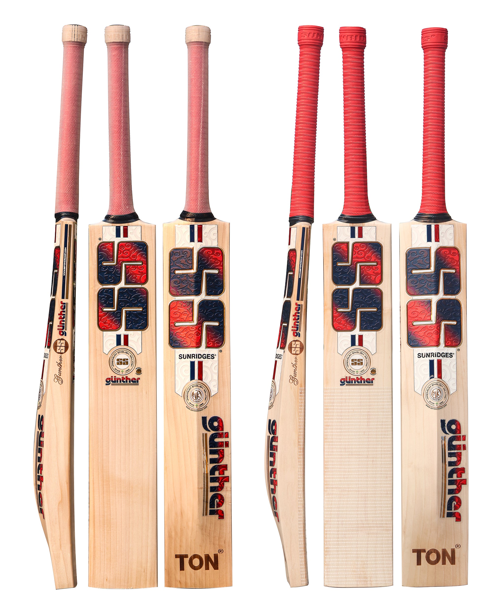 SS Gunther Cricket Bat (Red)- 2025