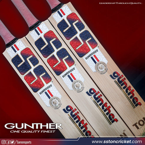 SS Gunther Cricket Bat (Red)- 2025